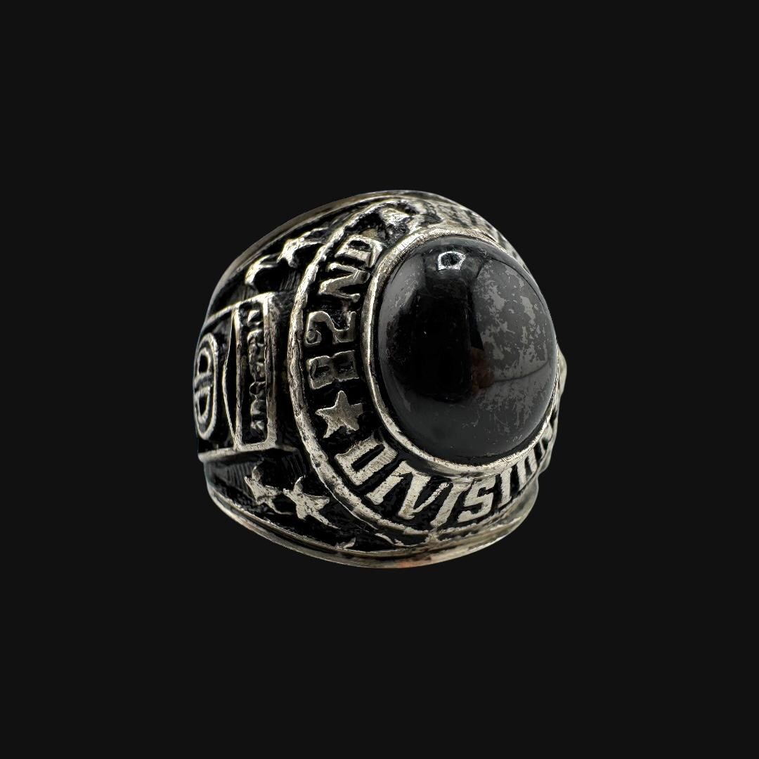 Vintage 82nd Airborne Ring: Sterling Silver Paratrooper Jewelry, Size 8 ...