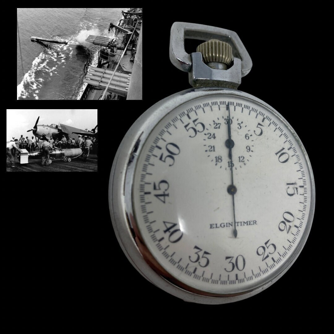 Original 1941 Early WWII U.S. Navy Sailors Edition USN Timer Stopwatch ...