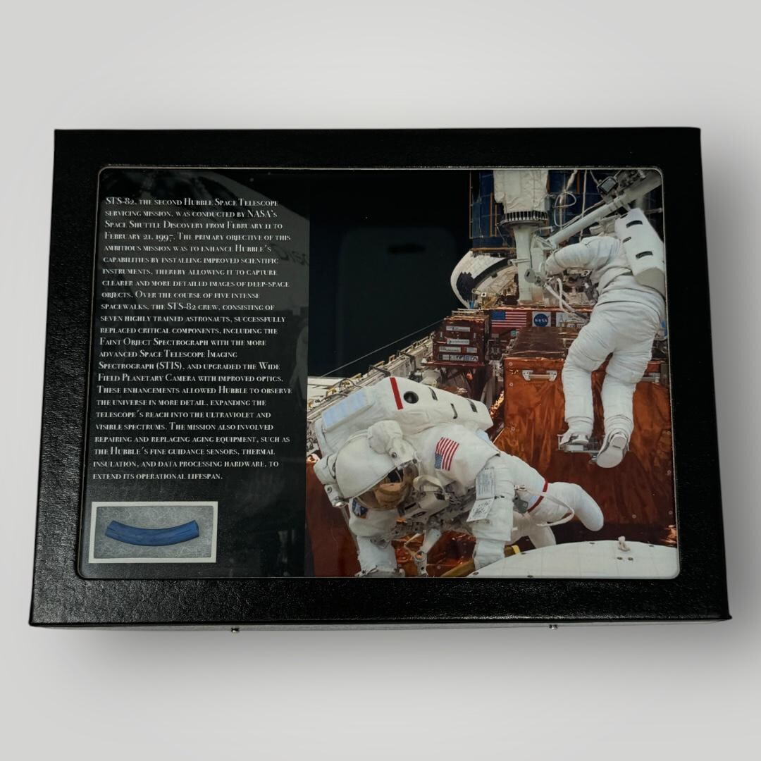 NASA Space Shuttle Discovery Fragment: STS-82 Mission, Display Case (C ...