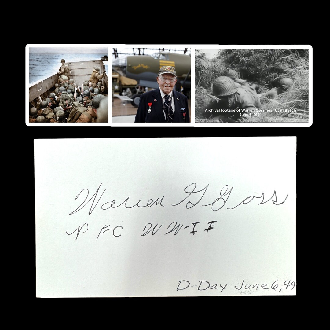 RARE Original WWII D-day June 6th, 1944 Utah Beach U.S. Army Veteran ...