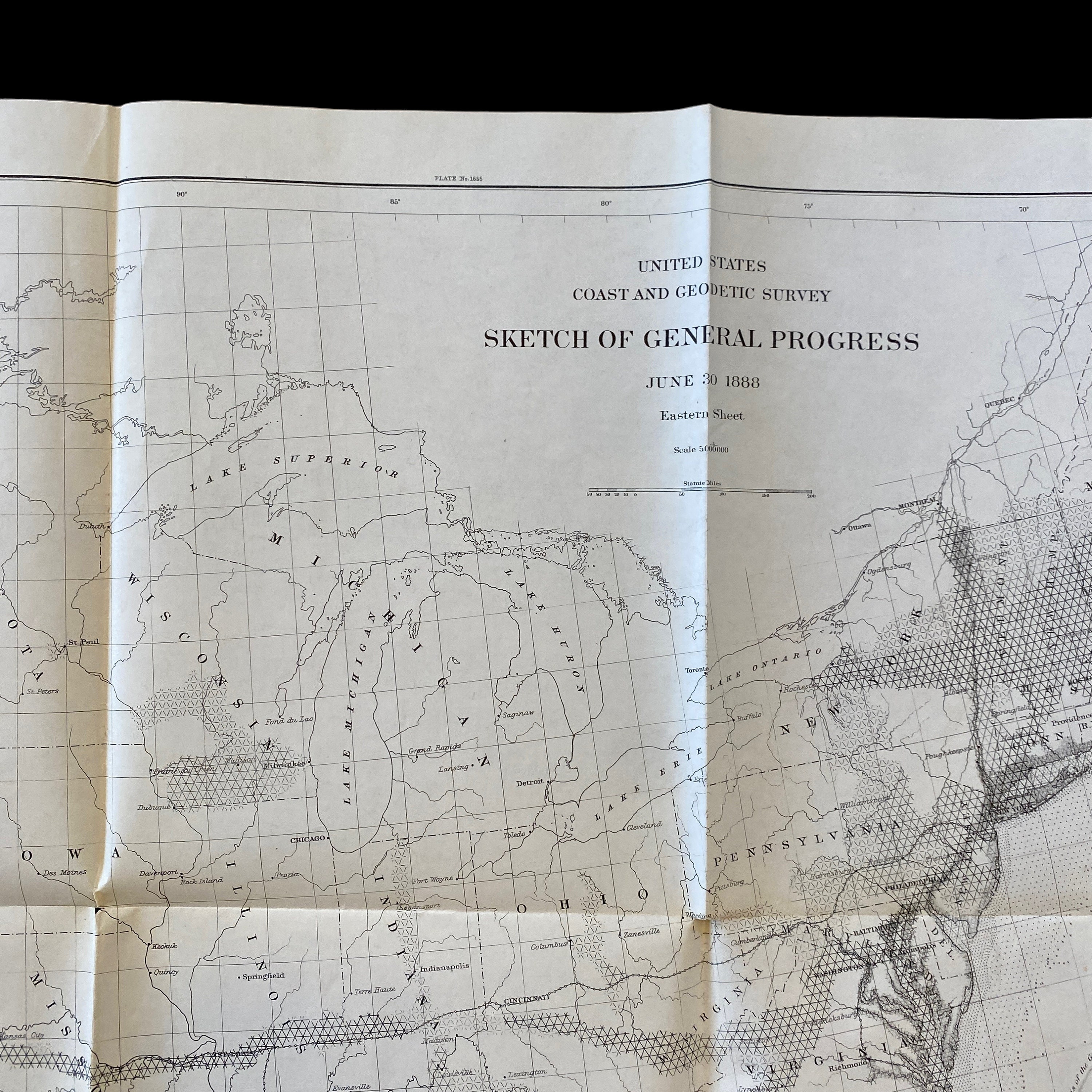 Original 1888 United States of America President Cleveland 38 Star ...