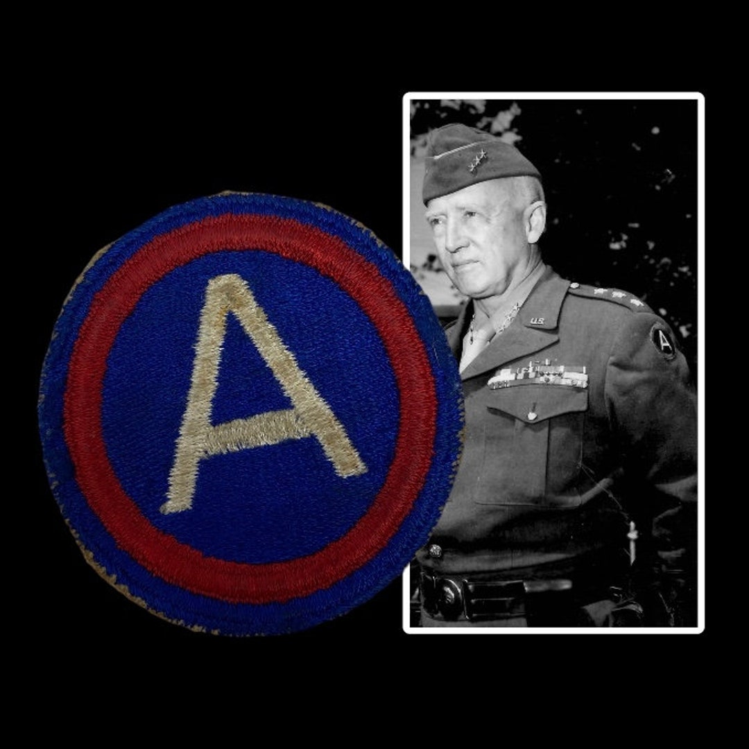RARE Original 1944 WWII General George S. Patton Third Army U.S ...