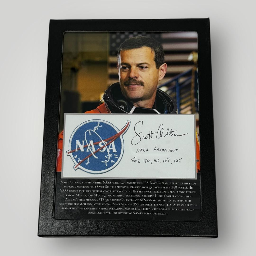 Rare Scott Altman Autographed NASA Space Shuttle Display (C.O.A.) - Etsy
