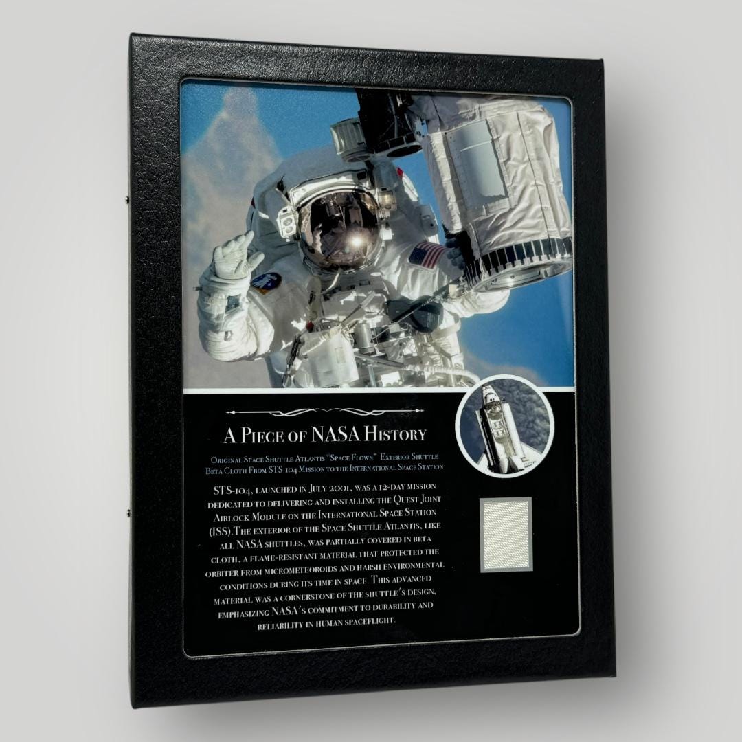 Space Shuttle Atlantis Beta Cloth - STS-104 Mission - NASA Memorabilia ...