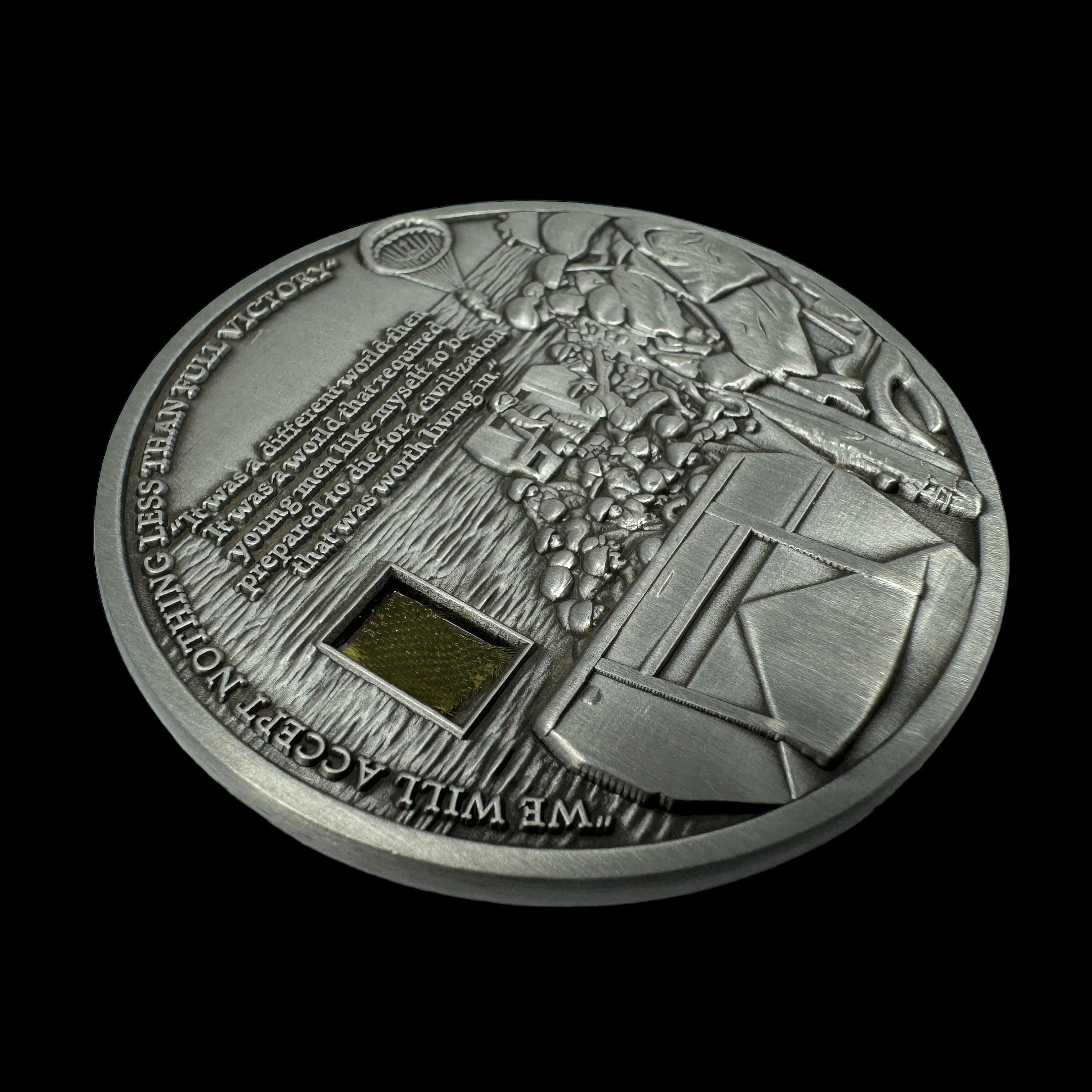 RARE WWII 1944 Original D-day Medallion Omaha Utah Beach Pointe Du Hoc Normandy Piece of WW2 ...