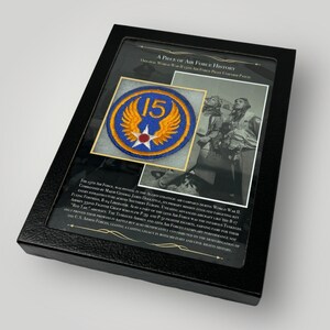 WWII 15th Air Force Pilot Uniform Patch in Display Case (C.O.A ...