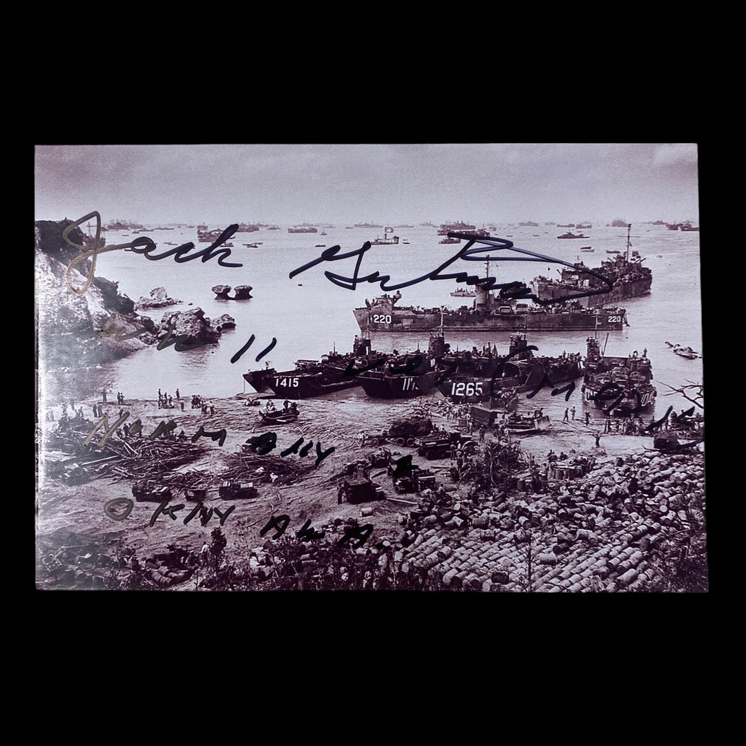D-day Omaha Beach Photograph: WWII Veteran Jack Gutman Autographed (C.O ...
