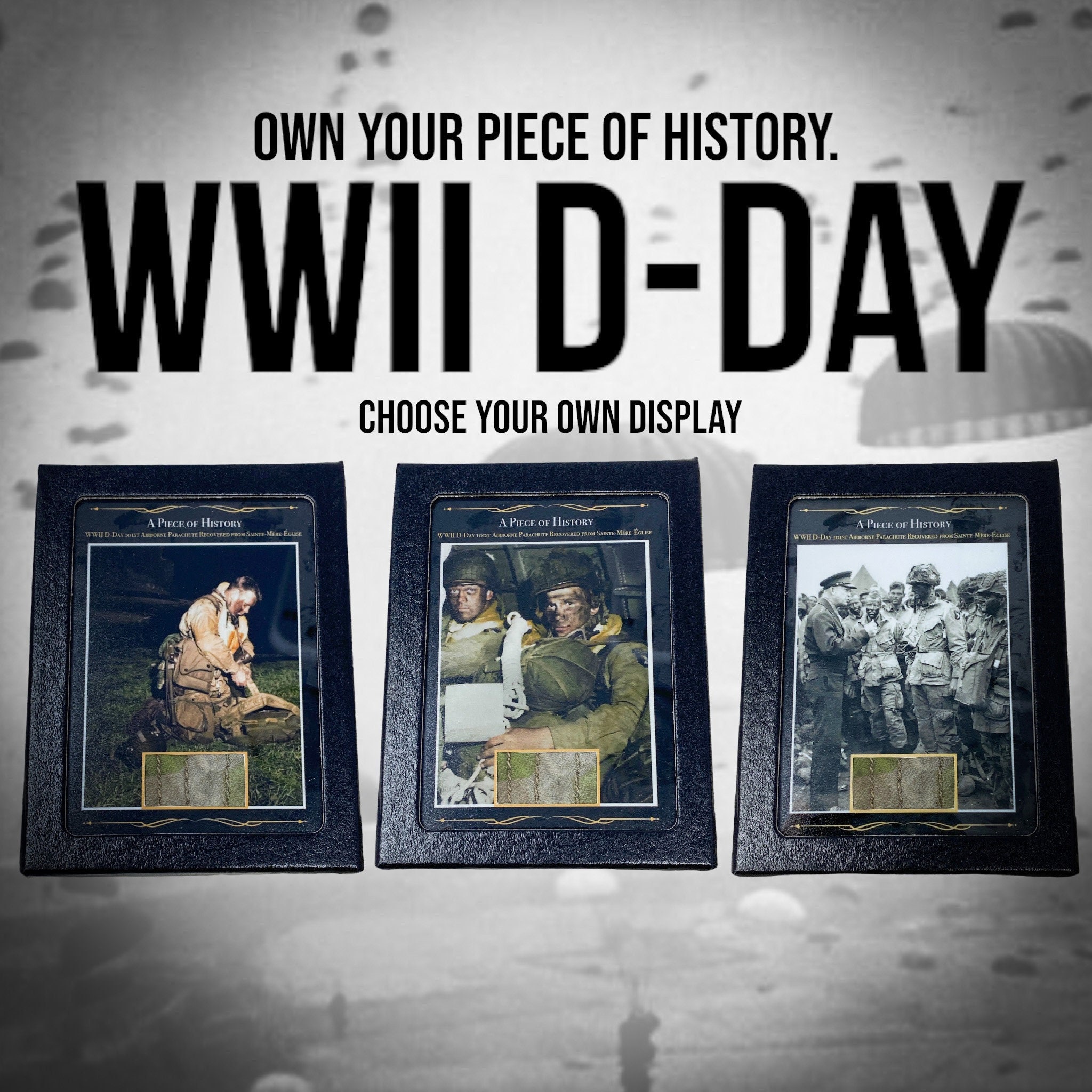 RARE WWII 1944 D-day AIRBORNE Drop Zone Sainte-mère-eglise Recovered ...