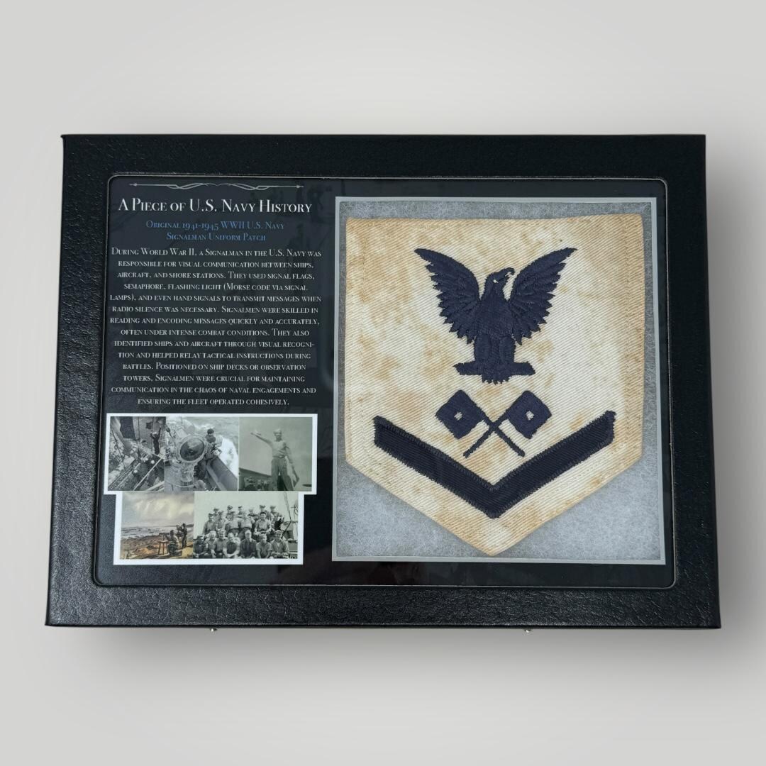 RARE! Original WWII 1941-1945 U.S. Navy Signalman Pacific Uniform Patch ...