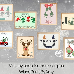 Winter Wonderland Footprint Template, Footprint Craft, Christmas Craft ...