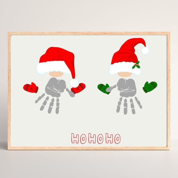 Santa Handprint - Etsy