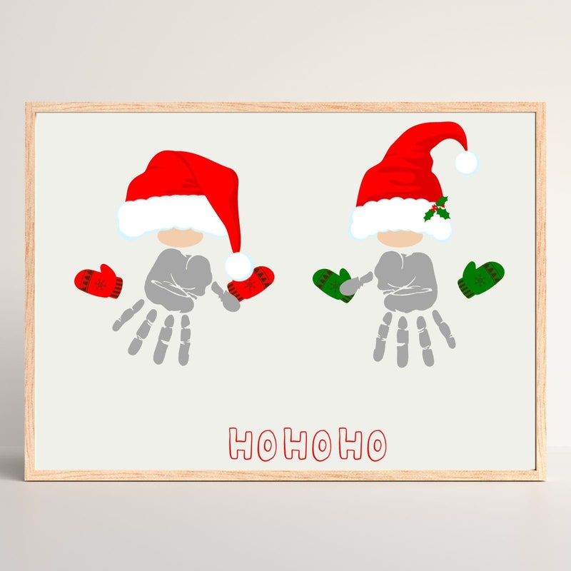 Santa Handprint - Etsy
