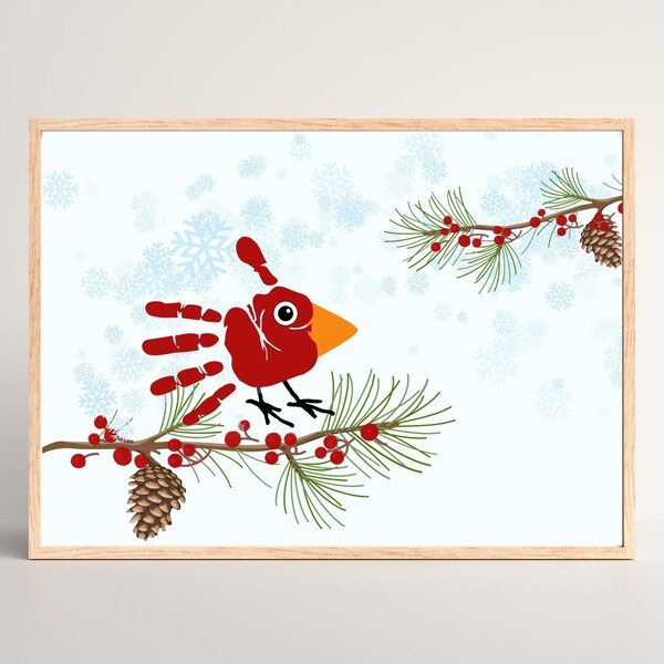 Christmas Handprint Art - Etsy