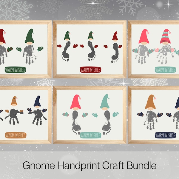 Christmas Handprint Art - Etsy