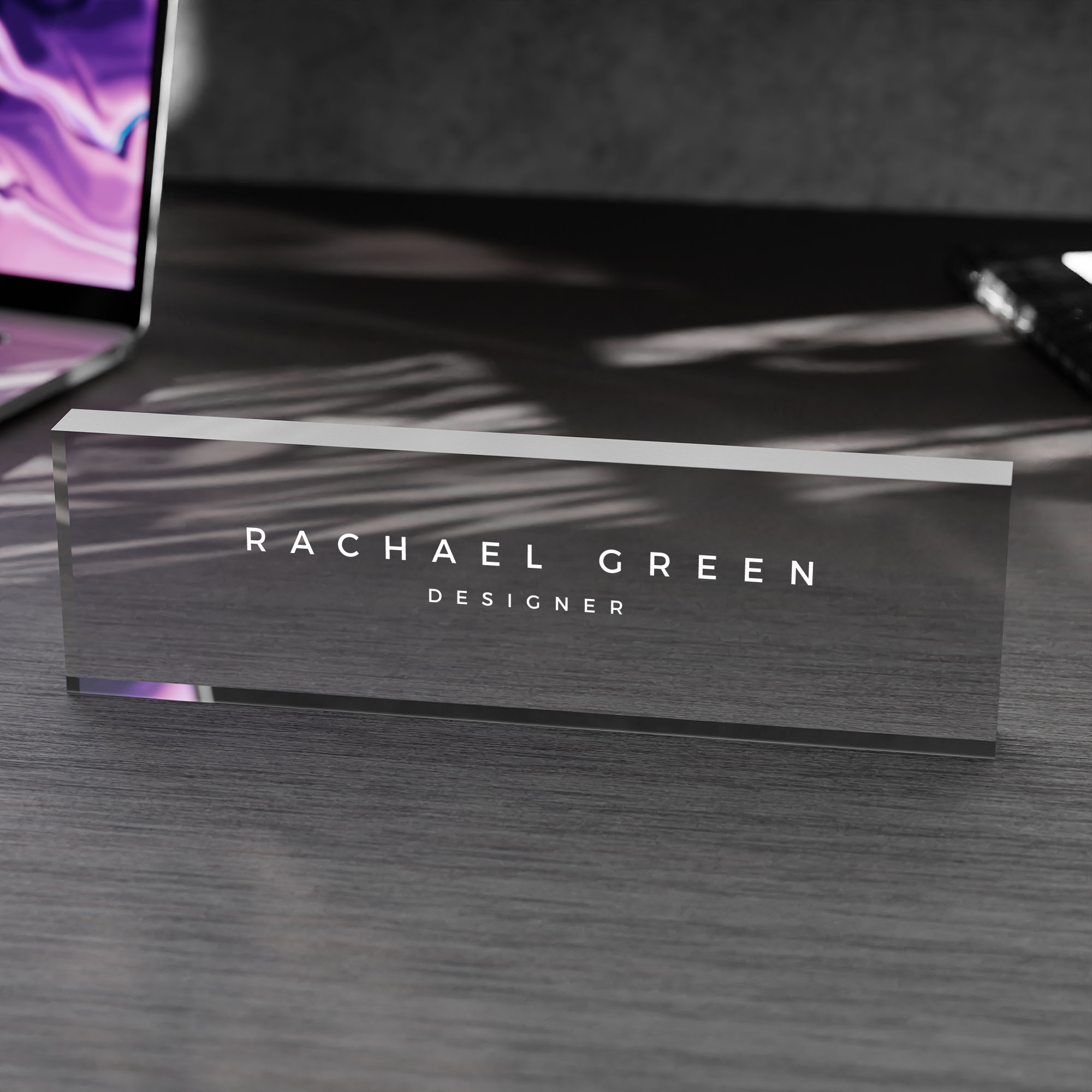 Acrylic Desk Name Plate Acrylic Name Sign Standing Acrylic - Etsy
