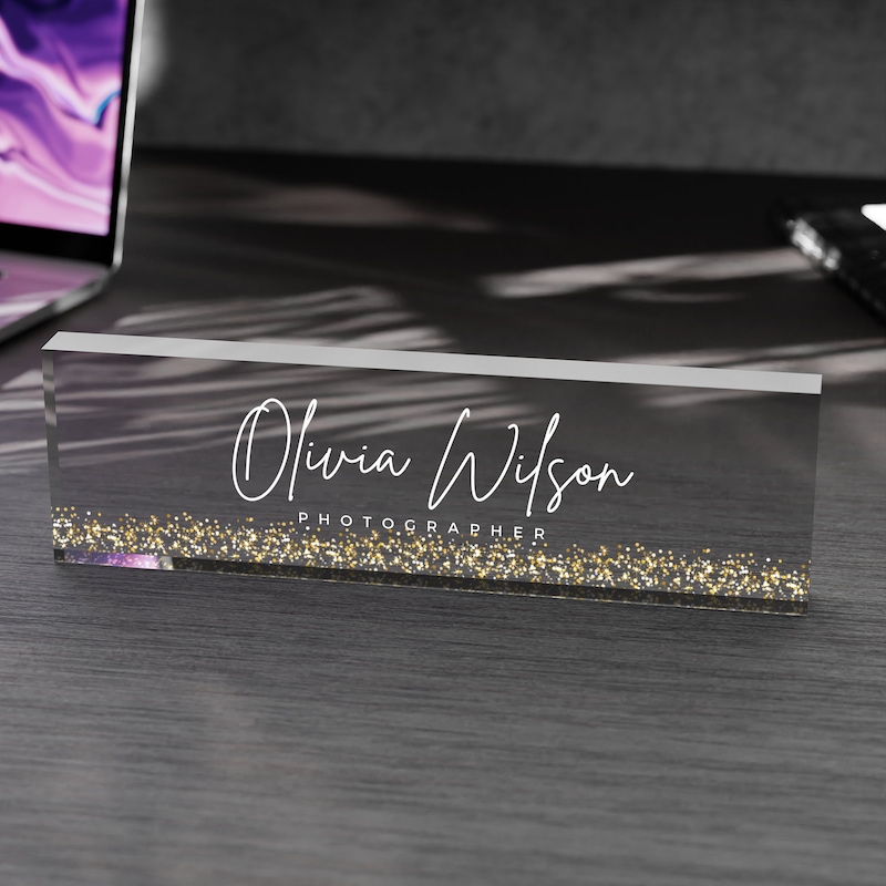 Desk Name Plate - Etsy