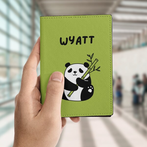 Panda Passport Holder - Etsy