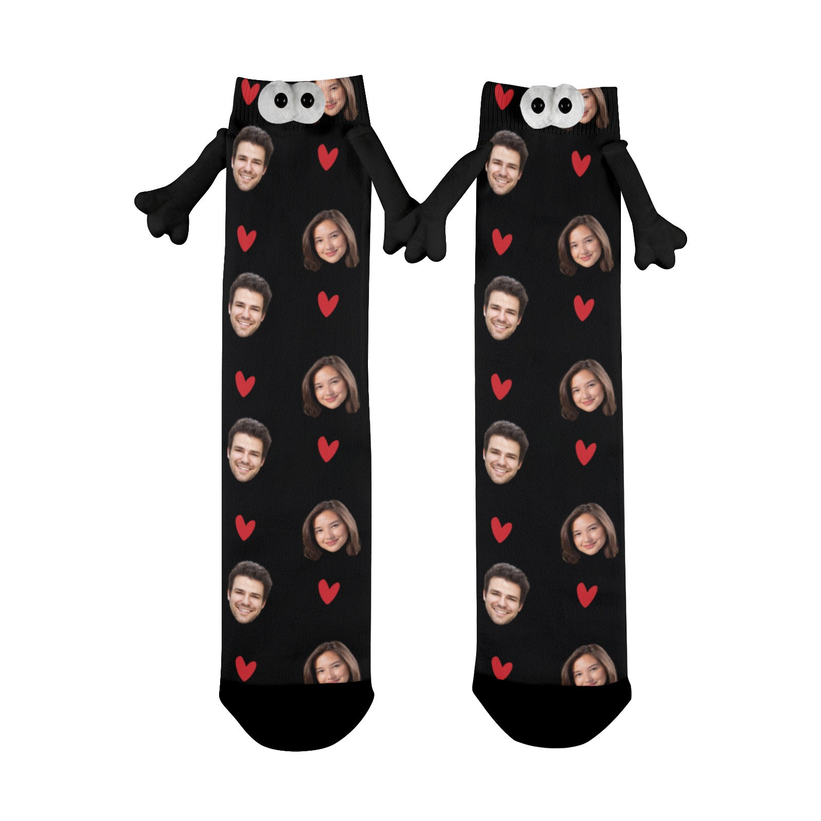 Custom Magnetic Holding Hands Socks Personalized Valentines Day Gift ...