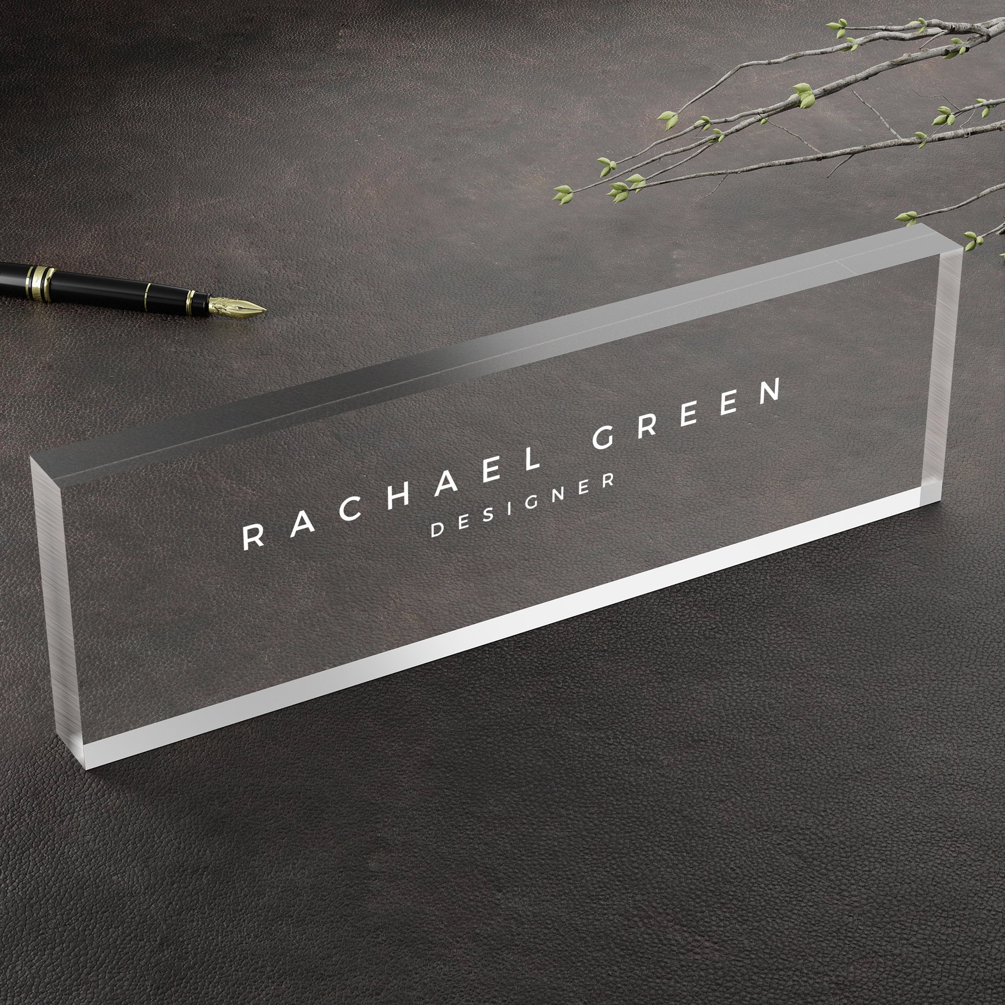 Acrylic Desk Name Plate Acrylic Name Sign Standing Acrylic - Etsy