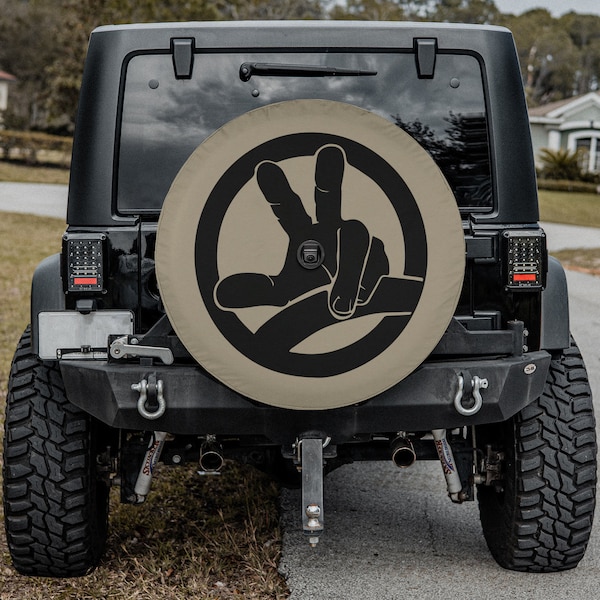 Jeep Wrangler Tire Cover With Camera Hole