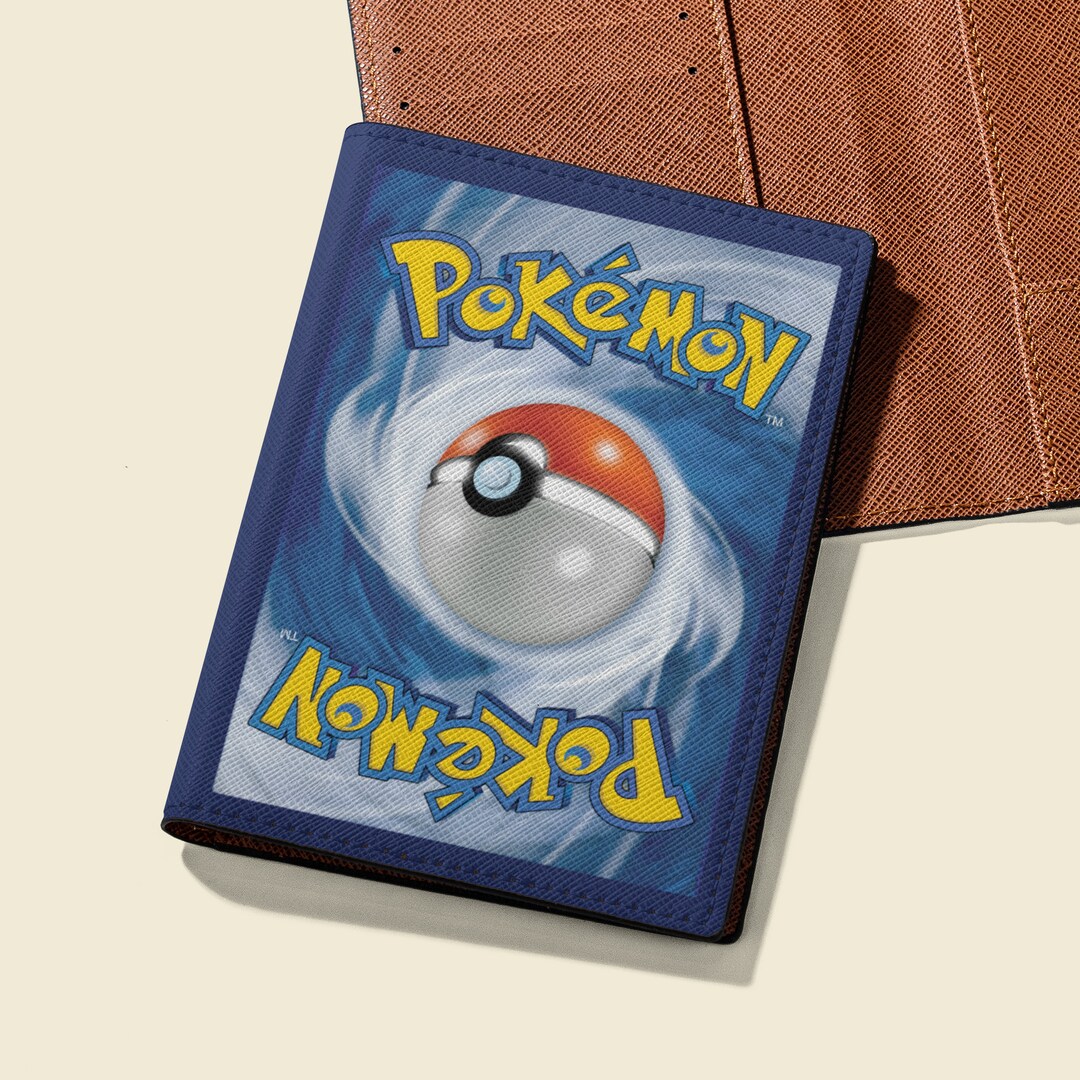 Pokemon Card Passport Holder for Kids Passport Cover Passport Case ...