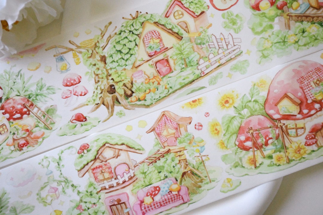 Forest Cabin|washi Tape Samples|88cm Loop|scrapbooking|journaling|| - Etsy