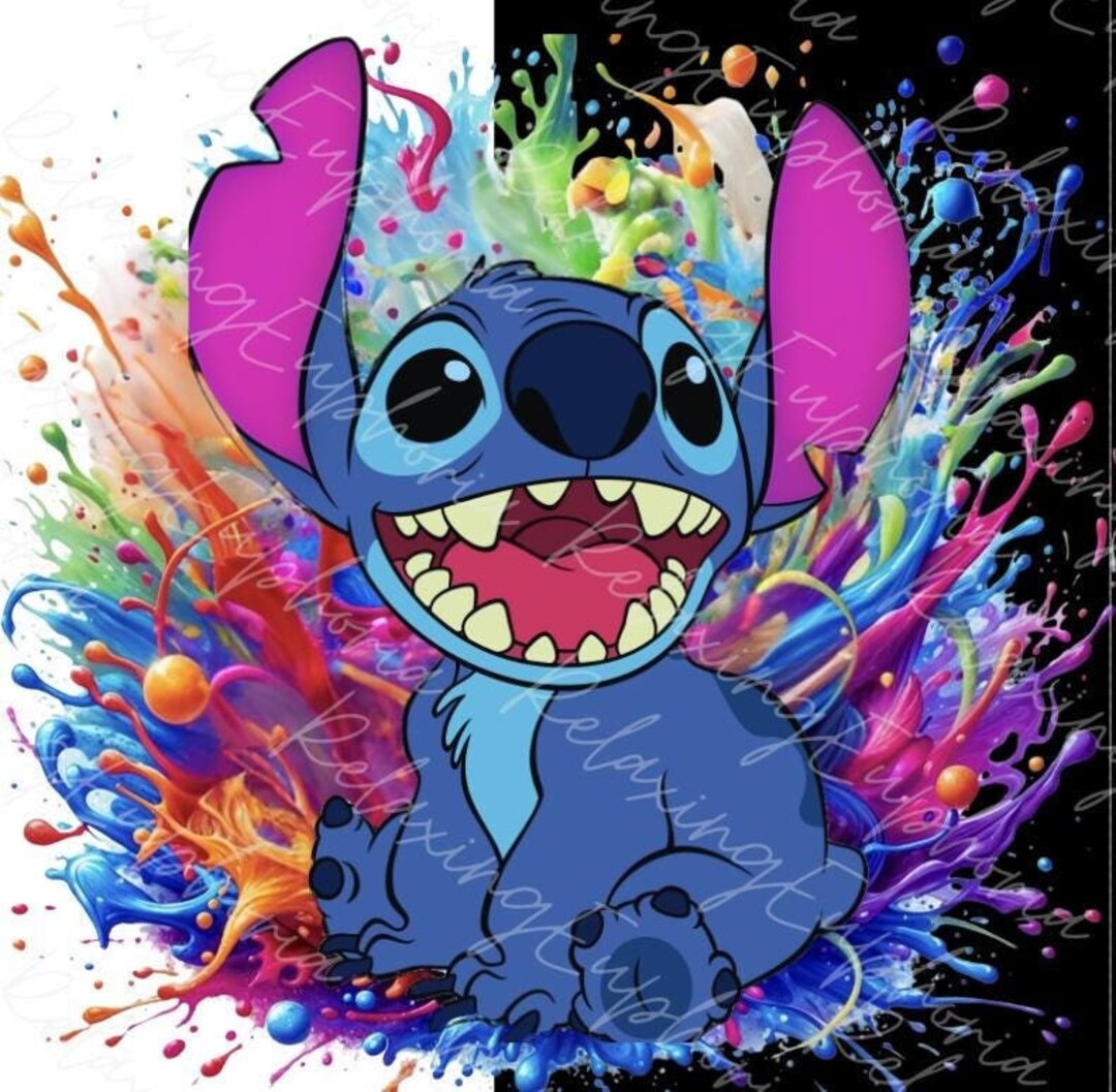 Stich Colorful Sublimation Design Digital PNG Download Design for T ...