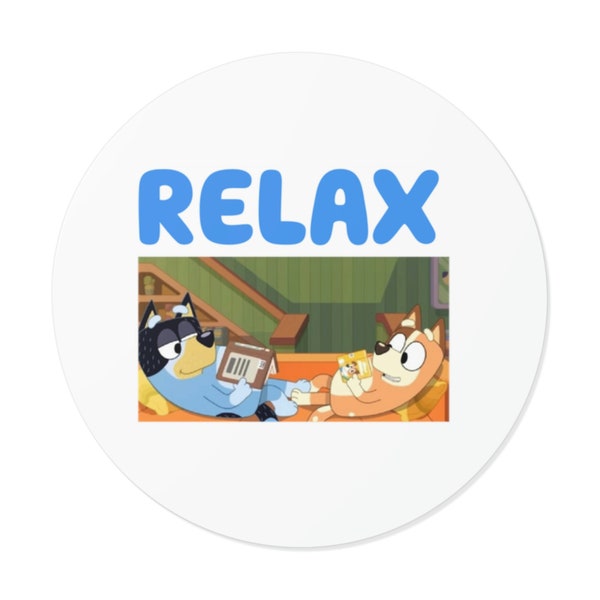 Round Bluey Labels - Etsy Canada