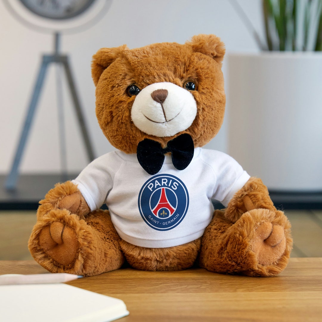 PSG FOOTBALL CLUB Paris France Plush Teddy Bear With T-shirt - Etsy