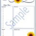 Sunflower Recipe Book Bundle-template-full Sheets-8.5x11-instant PDF ...