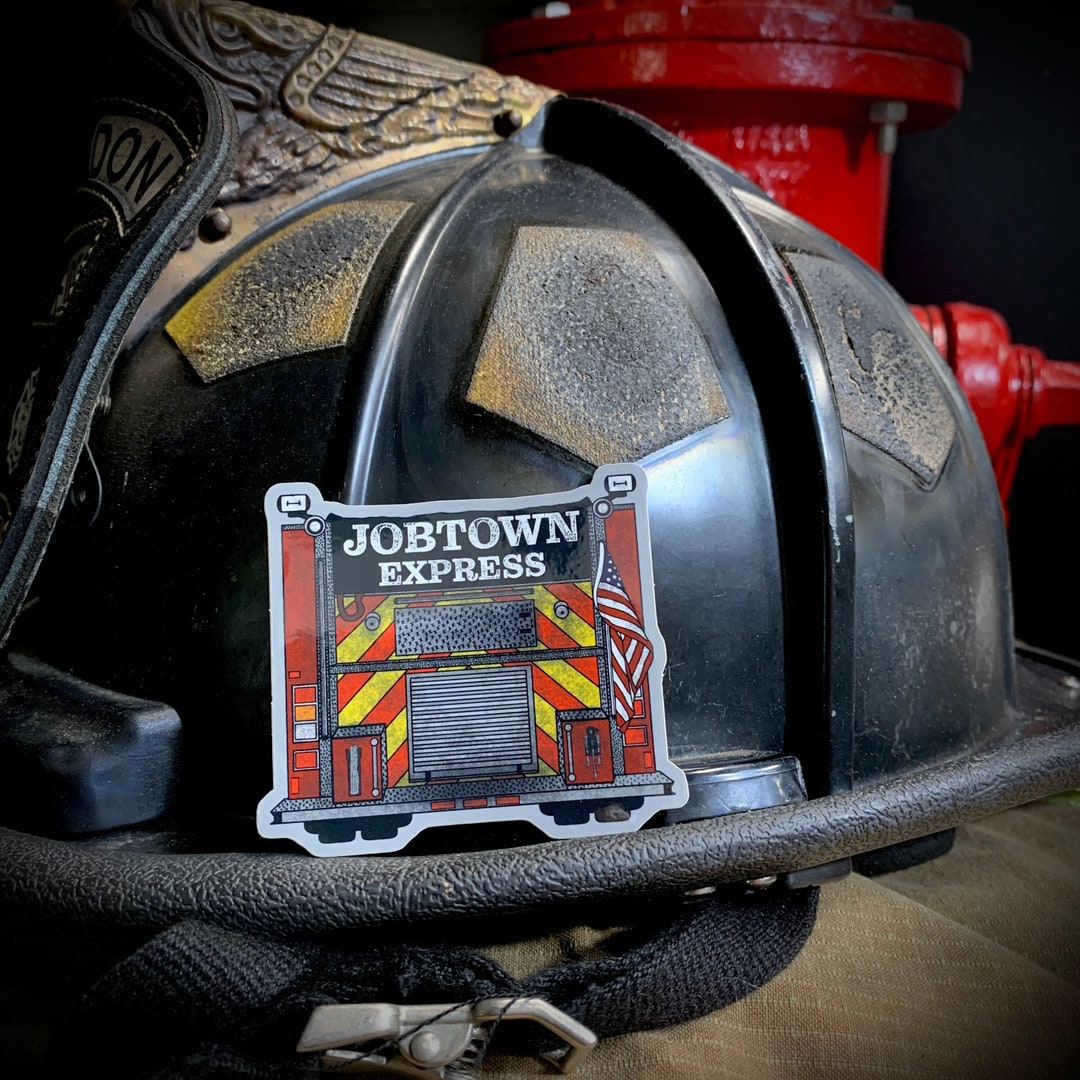 Jobtown Express Firefigter Sticker - Etsy
