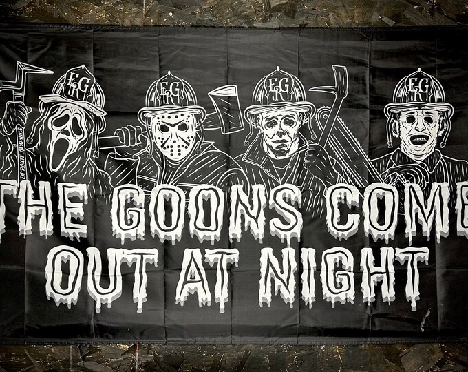 Flag 3x5 the Goons Come Out at Night - Etsy
