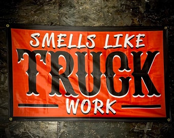 Flag 3x5 Smells Like Work Firefighter - Etsy