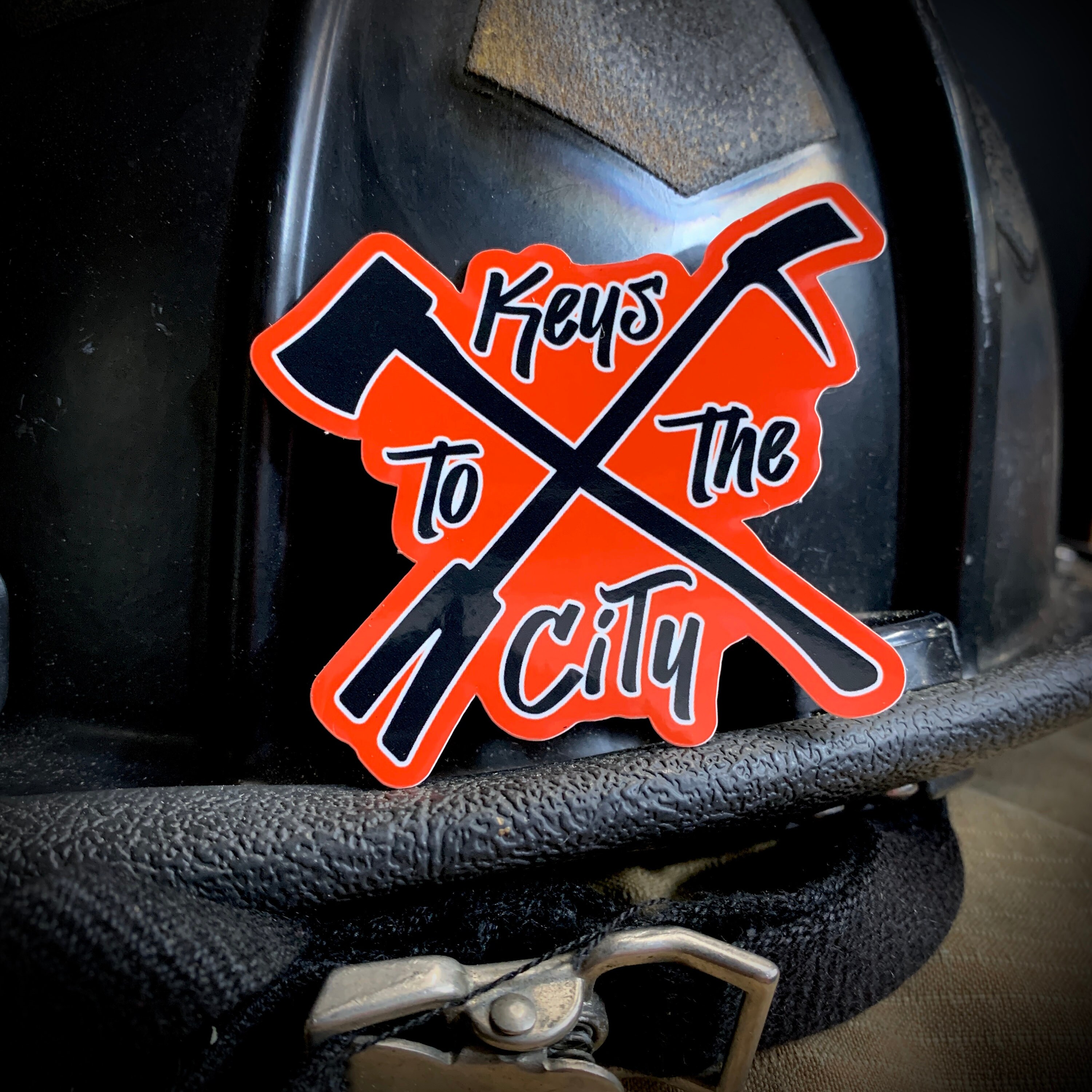 Keys to the City Firefighter Sticker - Etsy