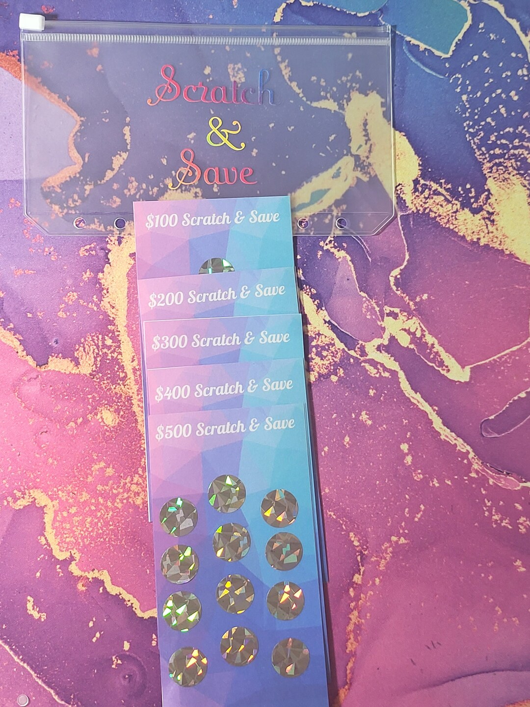 A6 Scratch and Save Challenge Mini Savings Challenge for A6 - Etsy