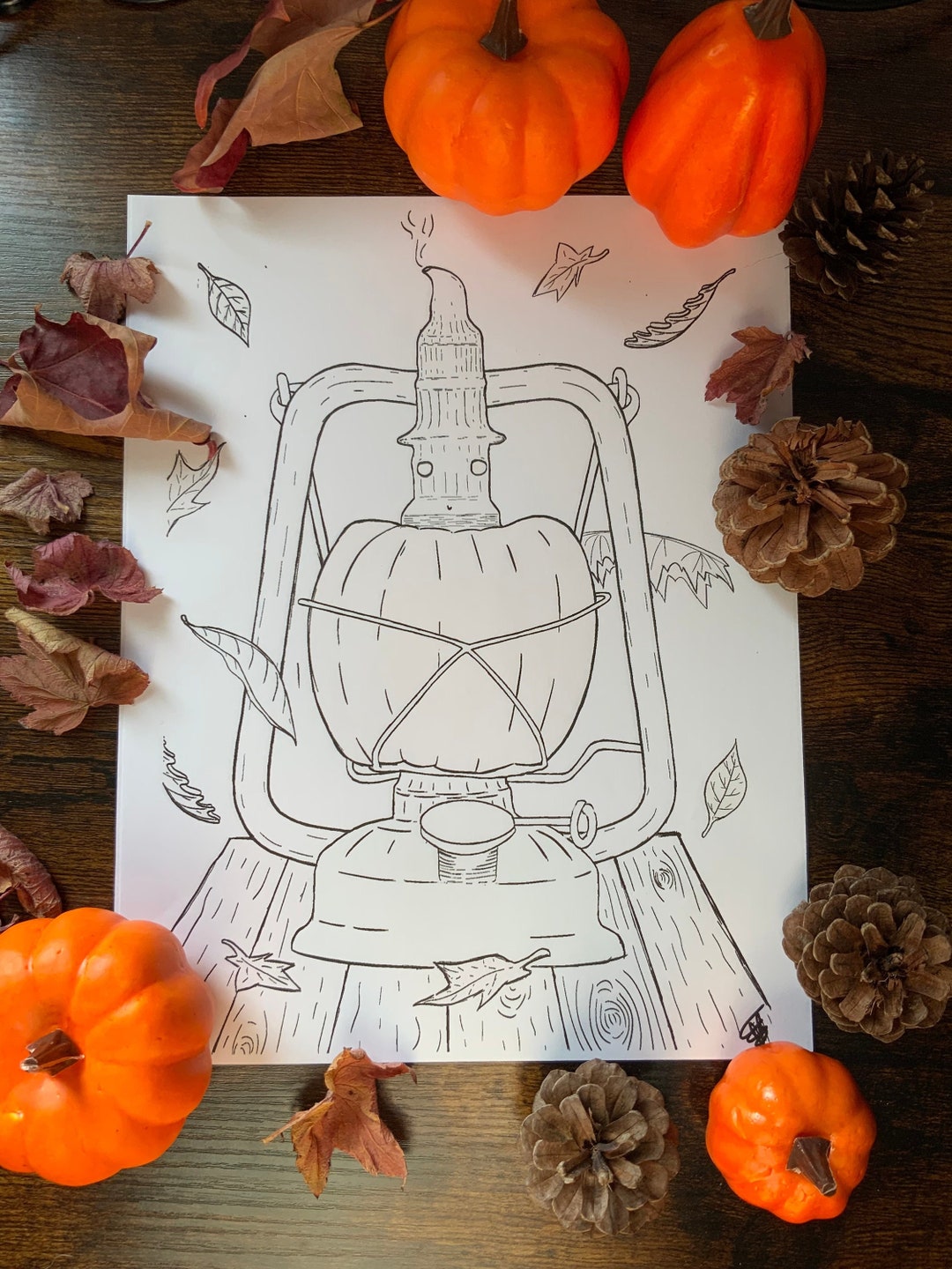 Pumpkin Lantern, Halloween Colouring Page, Printable Colouring Page ...