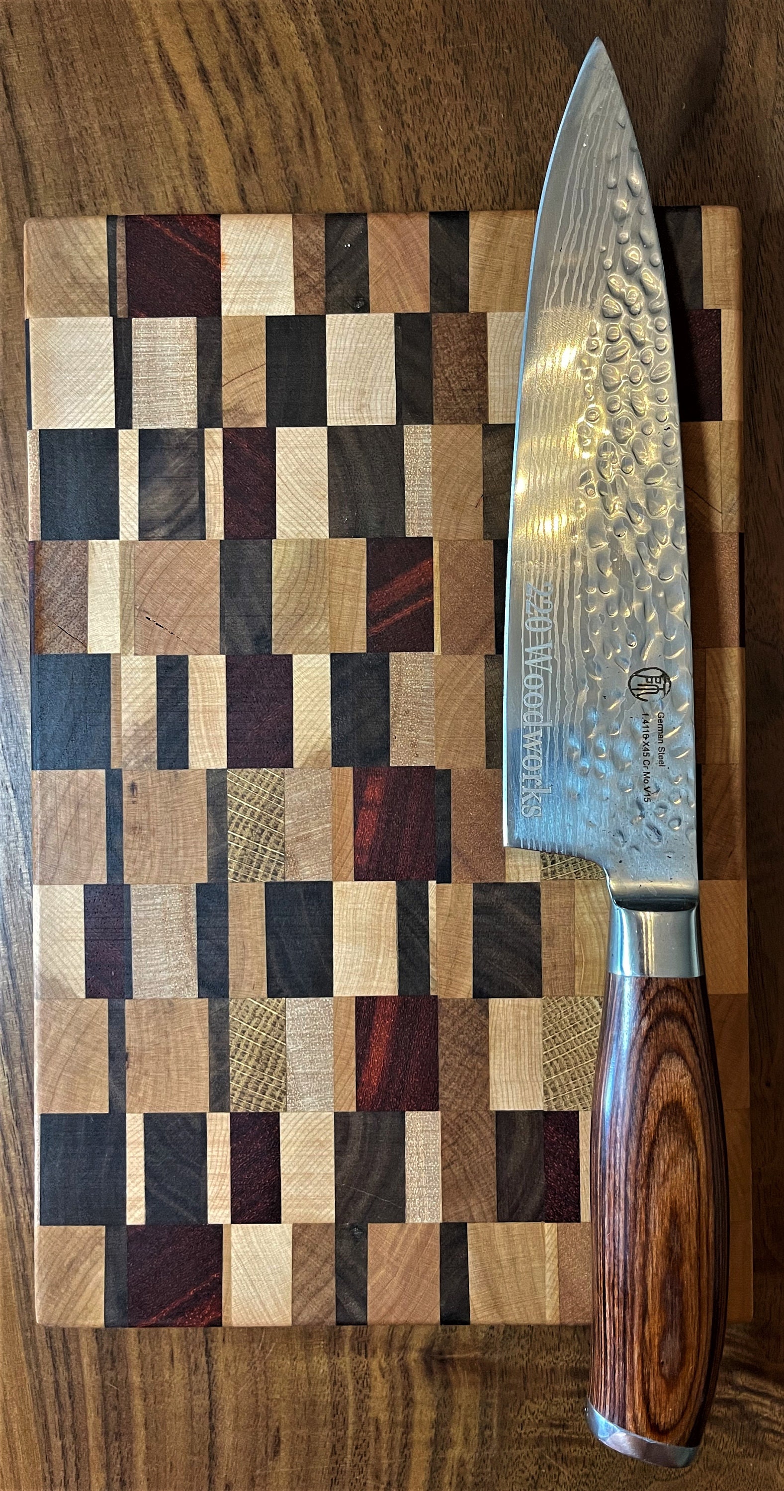 Cheese Board | Handcrafted End Grain | Walnut | Maple | White Oak ...