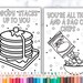 Valentines Day Coloring Sheets, Valentines Day Food Pun Coloring, Kids ...