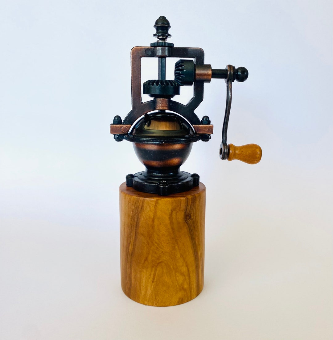 Olive Wood- Pepper Mill Handmade- Wooden Grinder- Wooden Pepper Mill ...