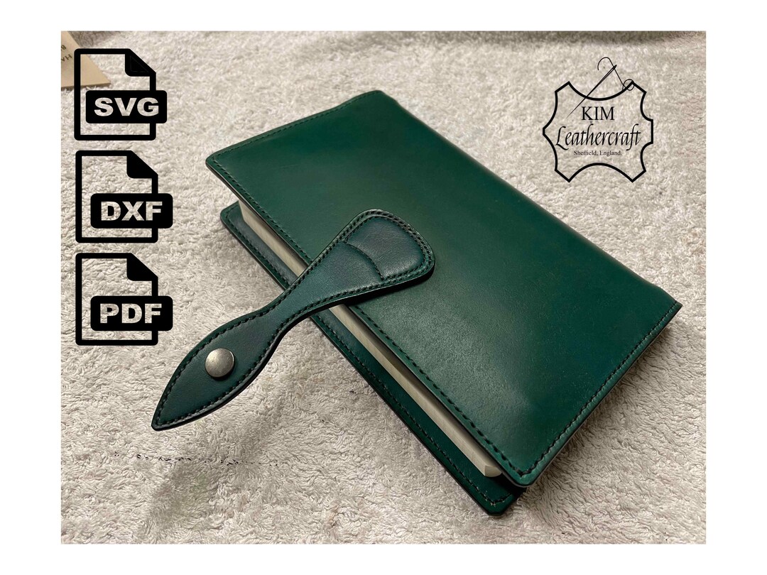 Notebook Leather Cover A5, A6, SVG, DXF, PDF Pattern, Journal Leather ...