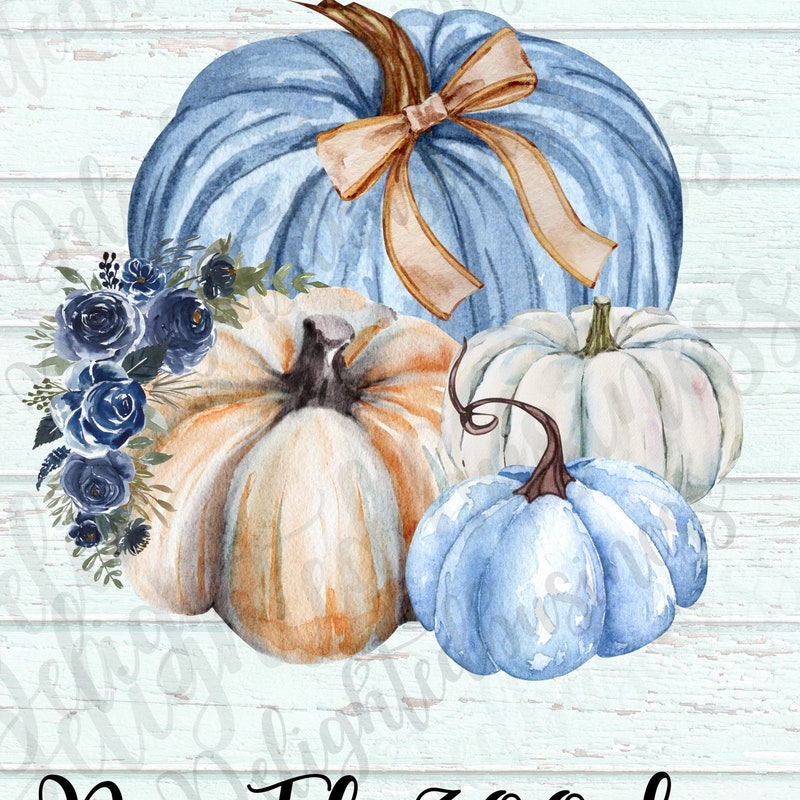 Blue Pumpkin Decor - Etsy