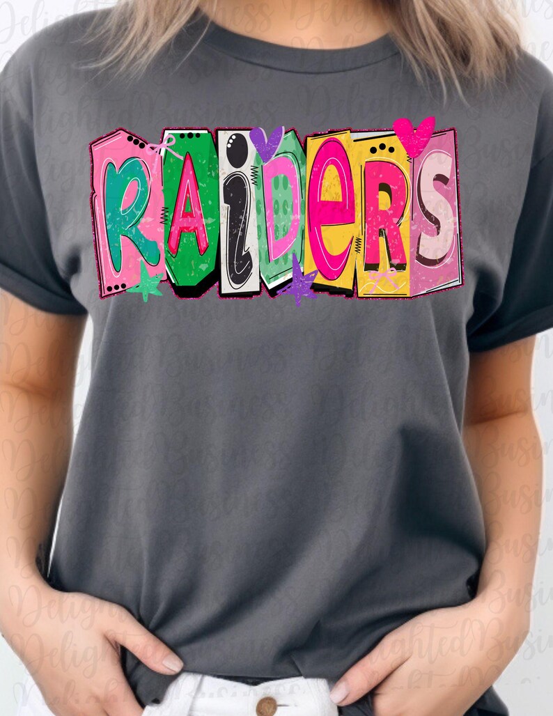 Ransom Letters Raiders Png Design for Shirt, Mascot Png File, Png File ...