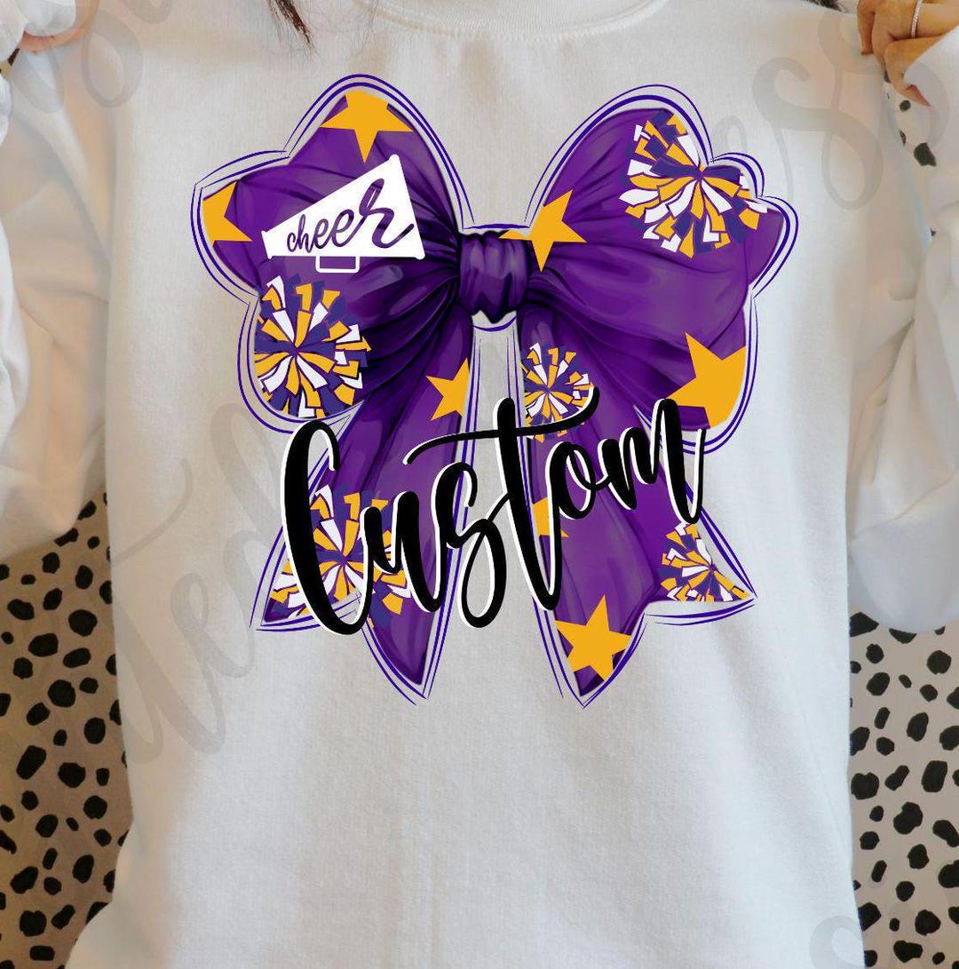 Cheer Coquette Bow Png File, Custom Cheer Png File, Png File Download ...