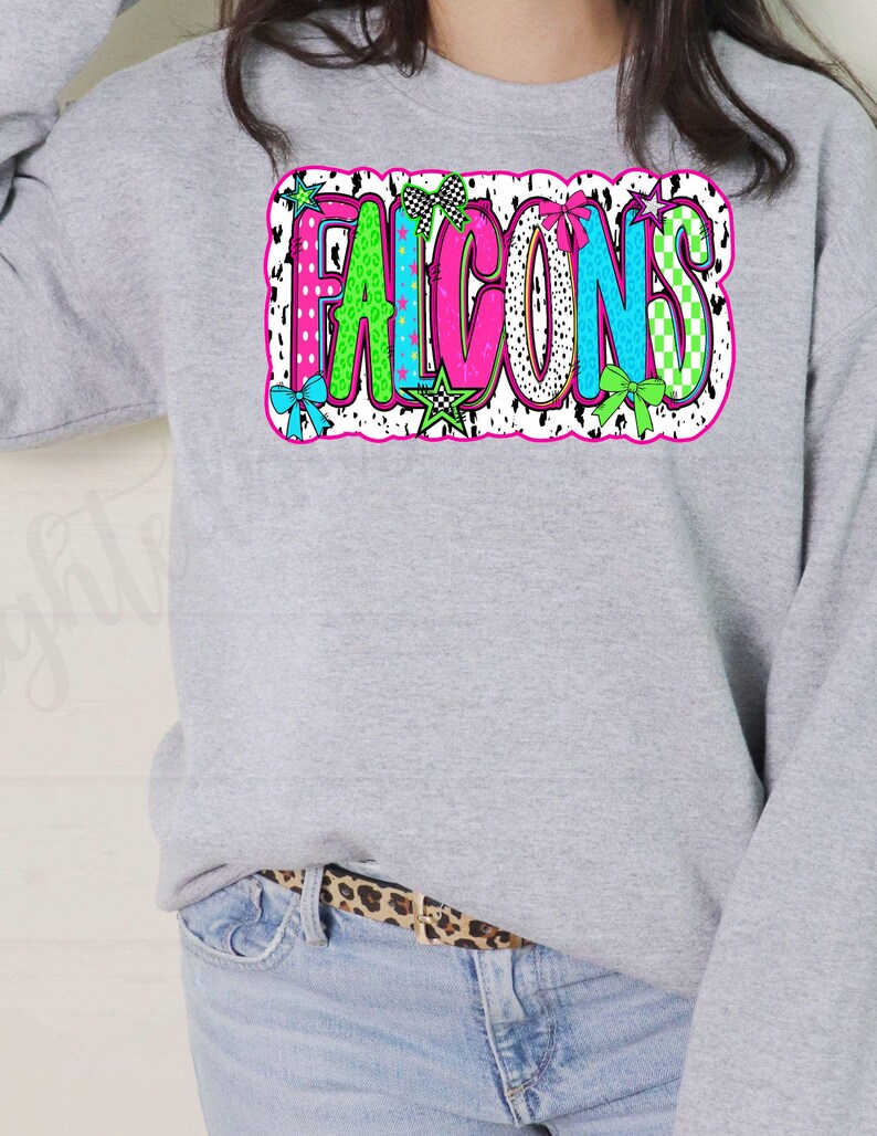 Bundle of Falcons Png File, Mascot Png File, Preppy Falcons Png Design ...