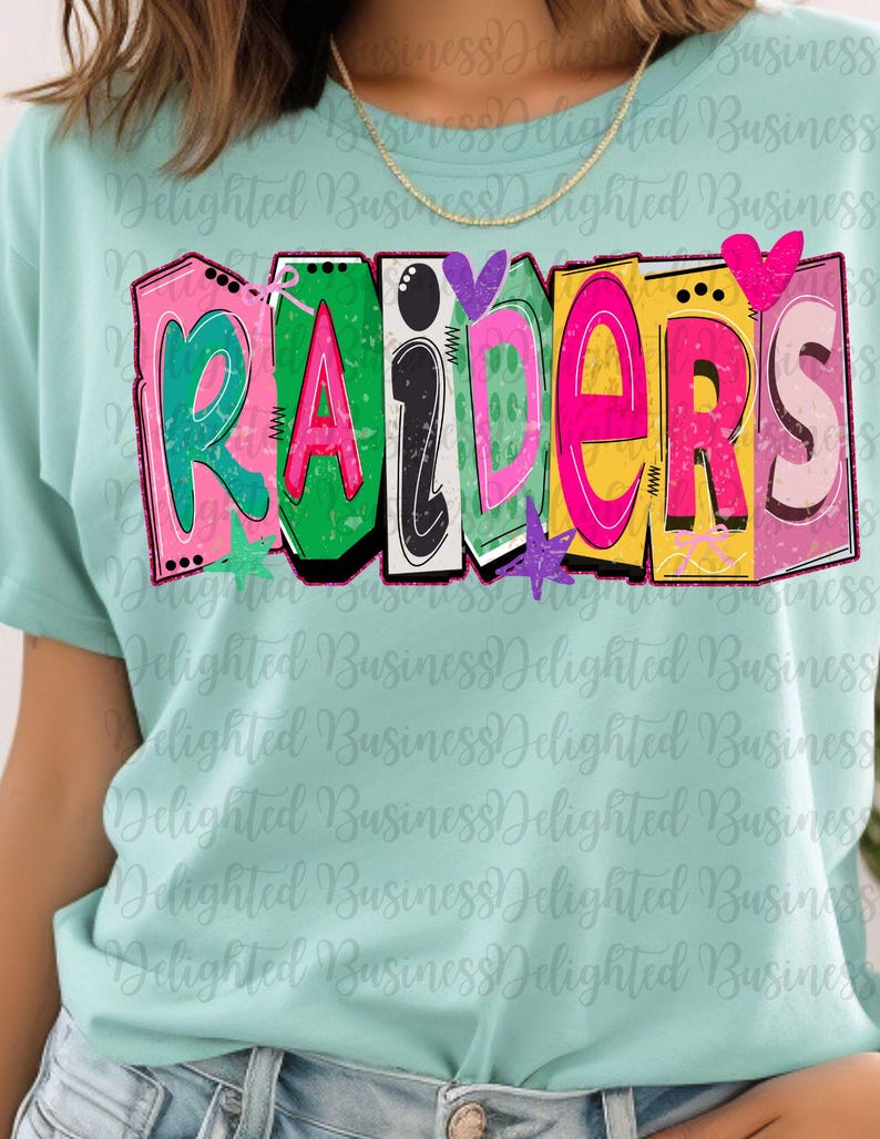 Ransom Letters Raiders Png Design for Shirt, Mascot Png File, Png File ...