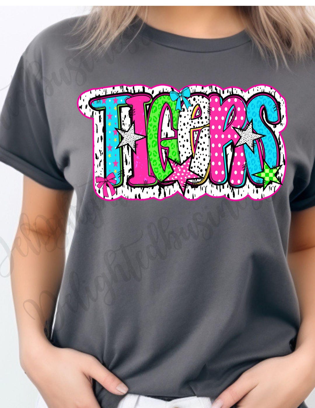 Preppy Trendy Tigers Png File, Mascot Png File, Png Design, Sublimation ...