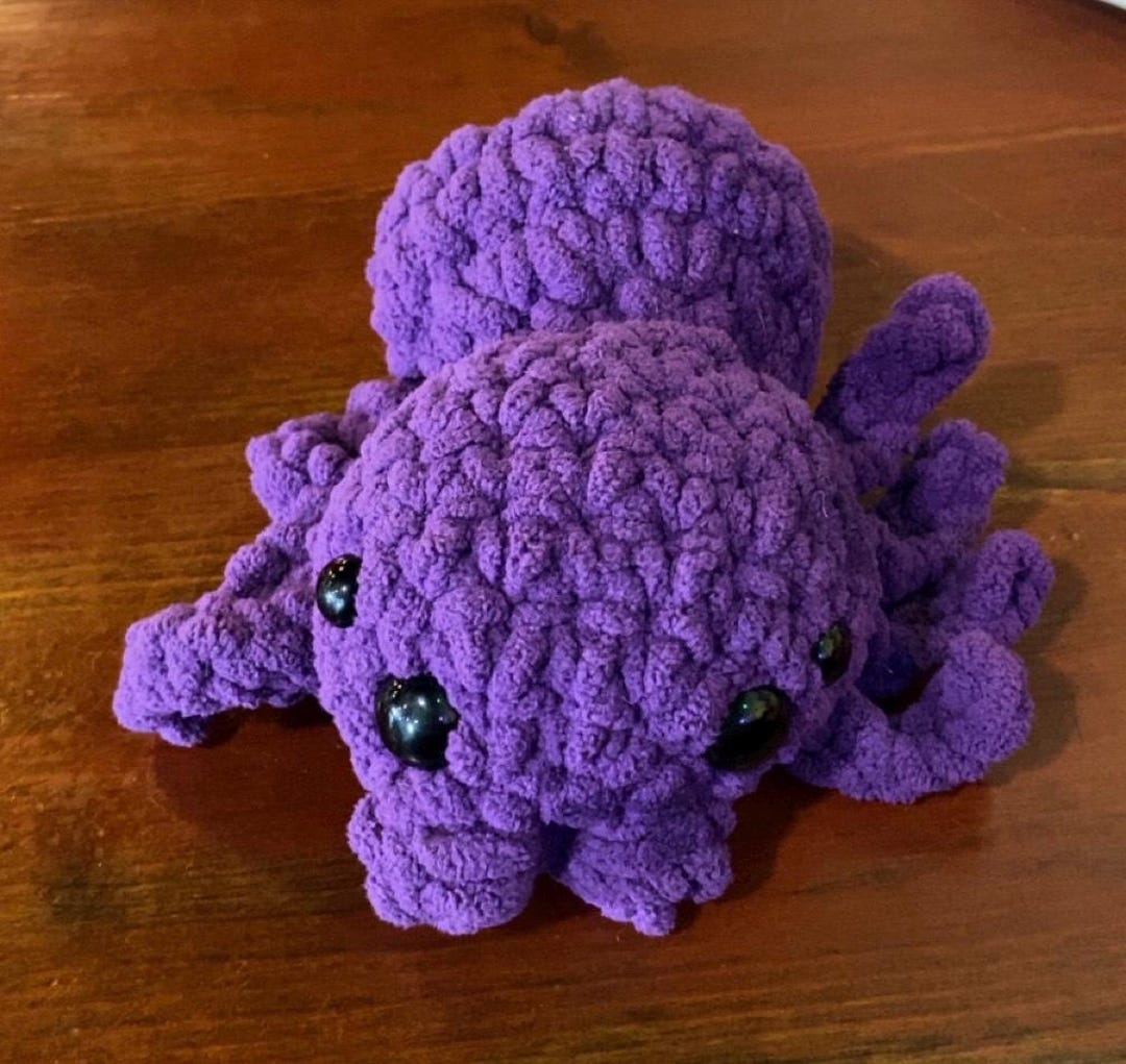 Crochet Spider, Spoo the Spider, Crochet Halloween, Halloween Stuffies ...
