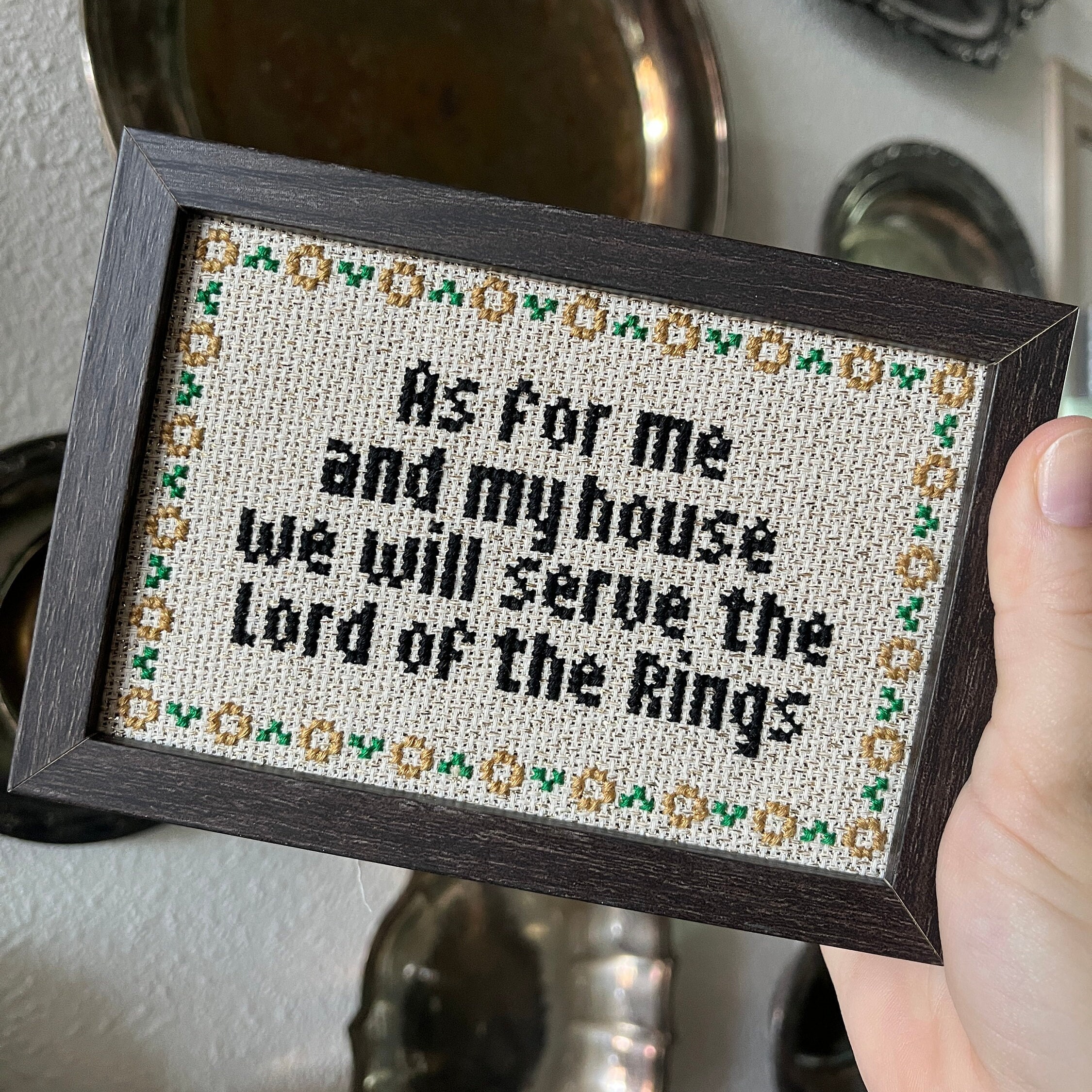 As for Me and My House Cross Stitch Pattern digital PDF - Etsy