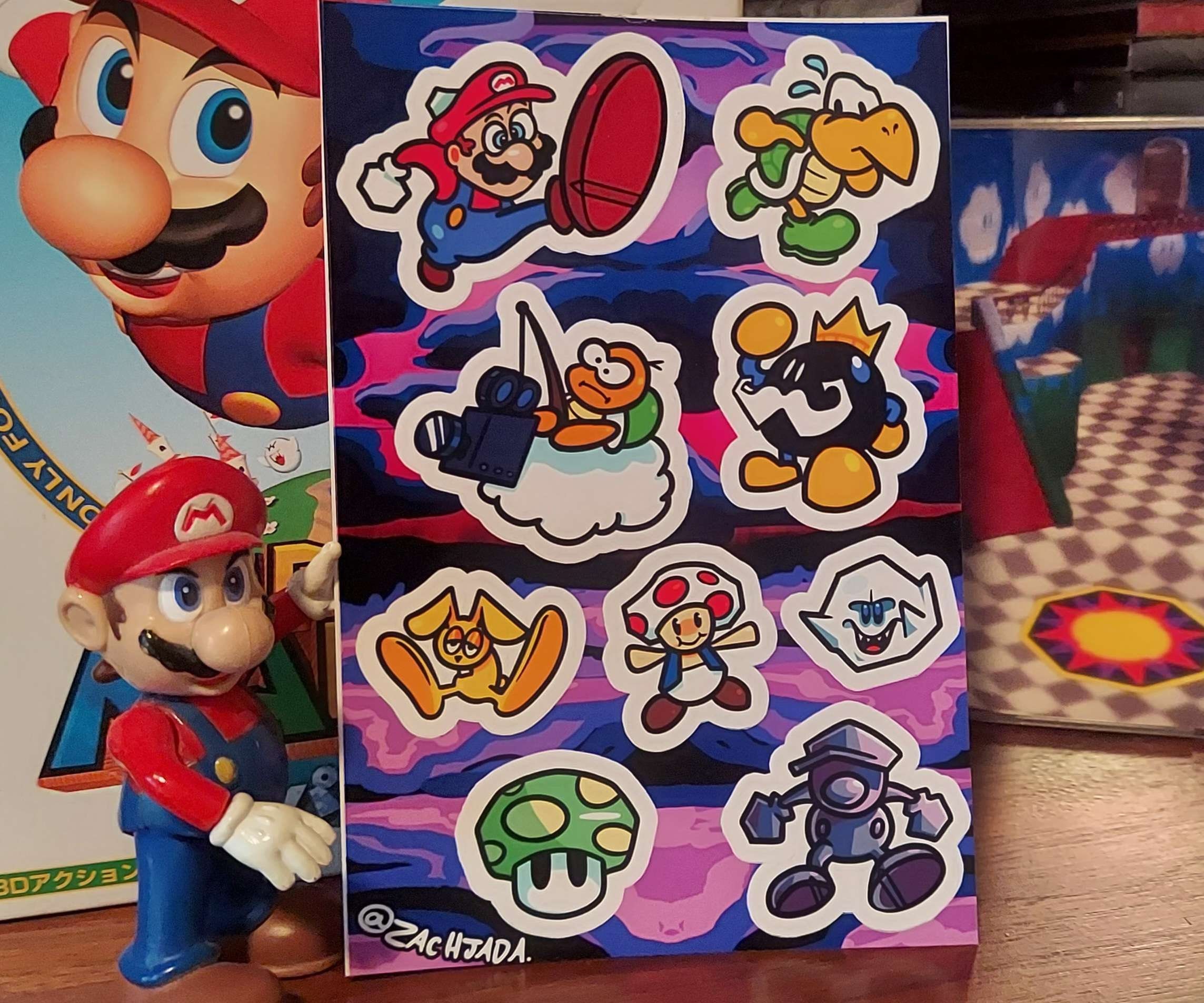 Super Mario 64 Character Sticker Sheet - Etsy