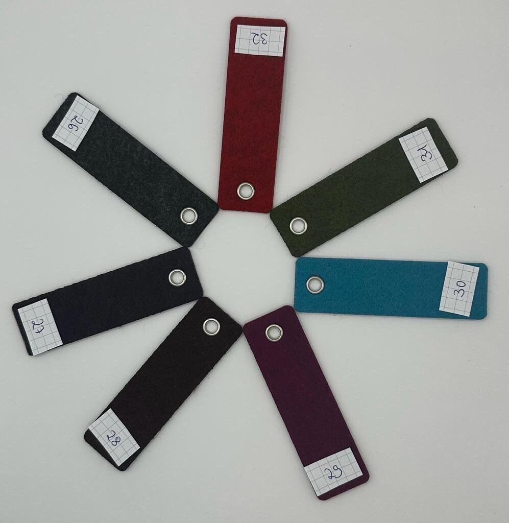 Keychain With Ring and Eyelet With Choice of Color Felt Blank - Etsy